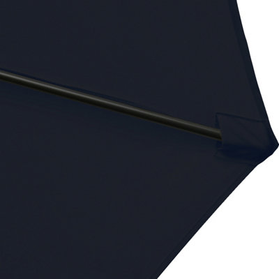 3M Black Cantilever Banana Parasol Umbrella Garden Patio Outdoor Sun ...