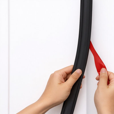 3m Flexible Self Adhesive PVC Inner Corner Wall Moulding Trim Tape in Black