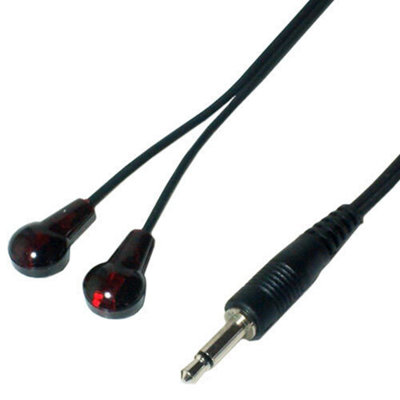 3m IR Dual 2x Emitter Cable 3.5mm Mono Infrared Blaster/Remote Control ...