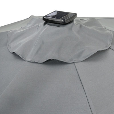 3M Large Canopy Tilting Garden Rome Umbrella Cantilever Parasol with ...