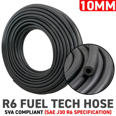 3m length of E10 reinforced rubber fuel pipe/line for diesel,petrol,oil ...