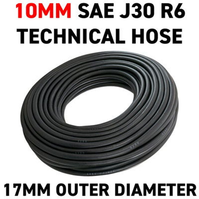 3m length of E10 reinforced rubber fuel pipe/line for diesel,petrol,oil ...