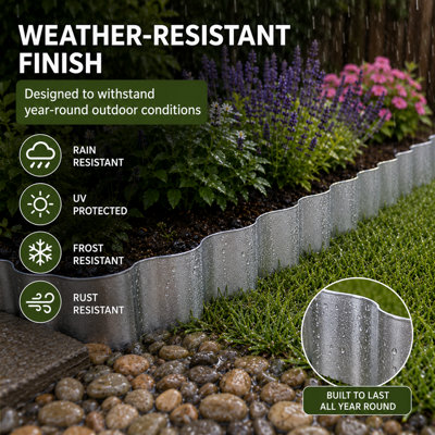 3M Metal Garden Lawn Edging Border