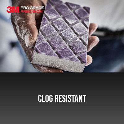 3m Pro Grade Fine Grit Woodworking 3M Pro Grade Sanding Sponge 120 Grit ...