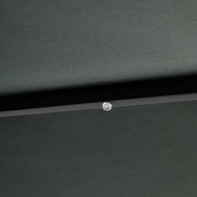 3M Square Cantilever Parasol with Solar Light and Black Parasol Base