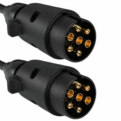 3M Trailer Light Board Extension Lead Cable 7 Pin Plug Socket Towing ...
