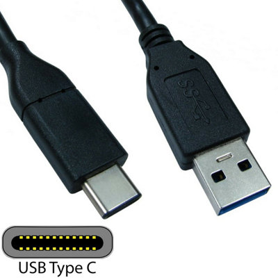 3m USB 2.0 Type C Male to Standard A Plug Cable Lead Mini Phone Power ...