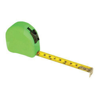 3m x 16mm Hi Vis Contour Tape Measure Metric & Imperial Belt Clip Hand ...
