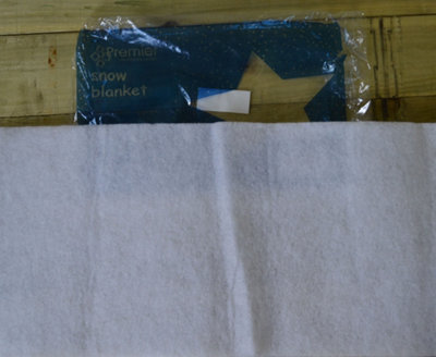 3m x 38cm Christmas Fake Snow Scene Drape Material