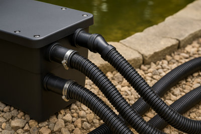 3m x 40mm Ribbed Tubing for Pump Filter Sump Water Butt 1.5" Heavy-Duty ...