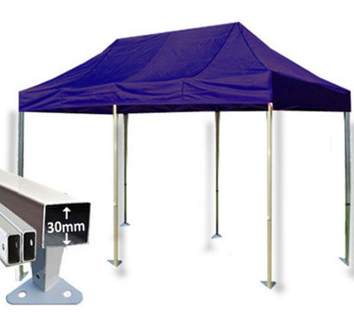 3m x 6m Trader-Max 30 Commercial Instant Shelter Pop Up Gazebos Frame ...