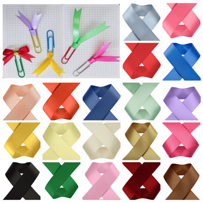 3mm Brown Double Sided Satin Polyester Ribbon Roll, 25 metres