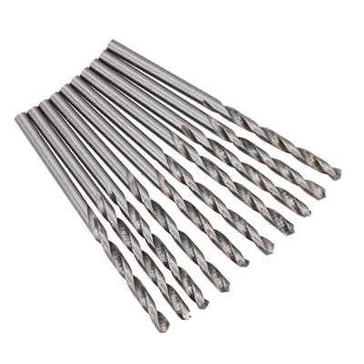 3mm Metric HSS Drill Bits for Metal Wood Plastics Model Making Drill 10pk | DIY at B&Q