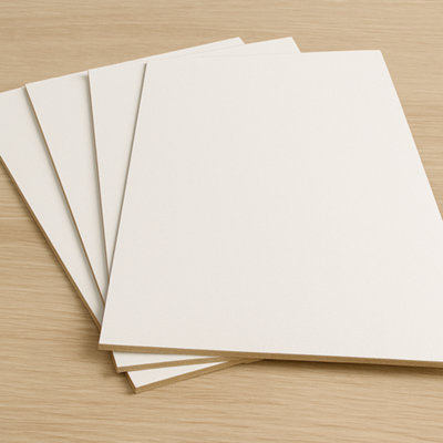3mm White Painted MDF cut to A4 size (210x297mm) pack of 5 FREE DELIVERY
