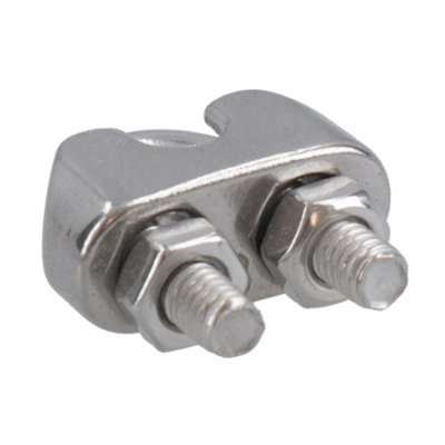 3mm Wire Rope / Cable Grip / Clamp Stainless Steel 316 Marine Grade DK44