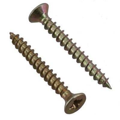 3mm x 25mm Countersunk Wood Chipboard Screw Fasteners PZ1 Drive 52pc