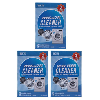 3Pack Washing Machine Cleaner (9 Sachets)