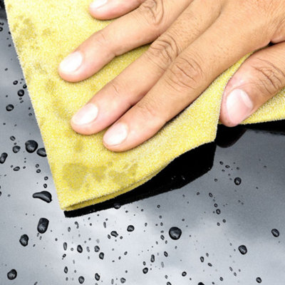 3pc Goodyear Synthetic Chamois Towel Wash Cleaning Cloth Absorbent Car ...