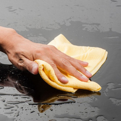 3pc Goodyear Synthetic Chamois Towel Wash Cleaning Cloth Absorbent Car ...