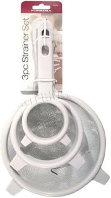 3Pc Kitchen Strainer Sieve Set Mesh Sifter Handle Utensil Cooking Tea ...