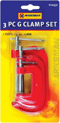 3Pc Mini G Clamp Grip Set Small Screw C Clamps Wood Metal 25Mm 50Mm ...