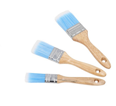 3pc Synthetic Paint Painting Brush Set Decorating Brushes