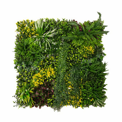 3Pcs Artificial Plant Wall Panel 100 x 100cm Cassia Living Foliage ...