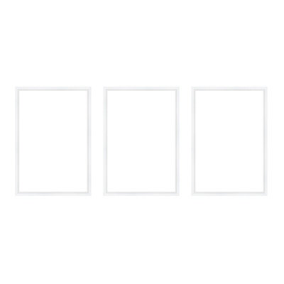 3pcs Waterproof Self-Adhesive Pre-Cut Wall Panel Frame Set