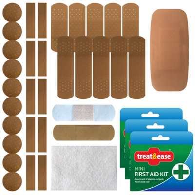 3pk Mini First Aid Kits, Mini First Aid Kit Car, Travel, Backpacking ...