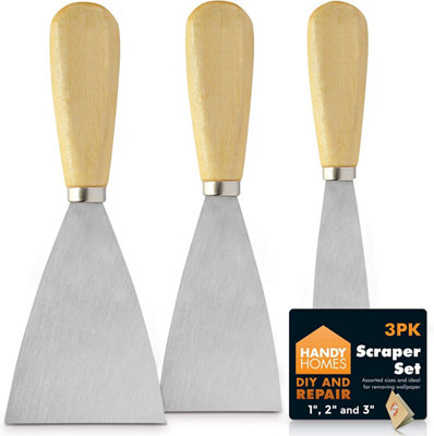 3pk Wallpaper Scraper Set - Metal Scraper Tool Scrapers - Paint Scraper ...