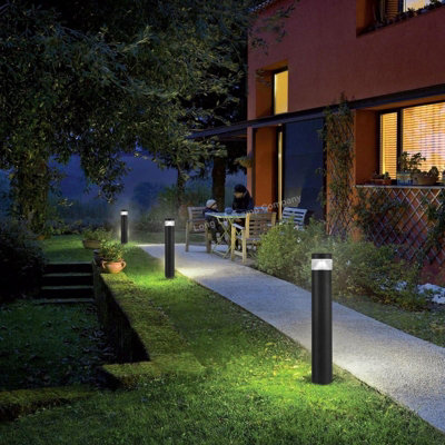 3w Black LED Bollard Post Ground Spike Light Cool White ZLC301CW