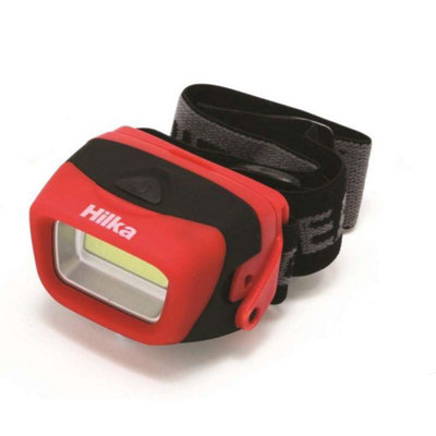 3W COB 120 Head Lamp Torch Ultra Bright Rubber Coating Adjustable Strap ...