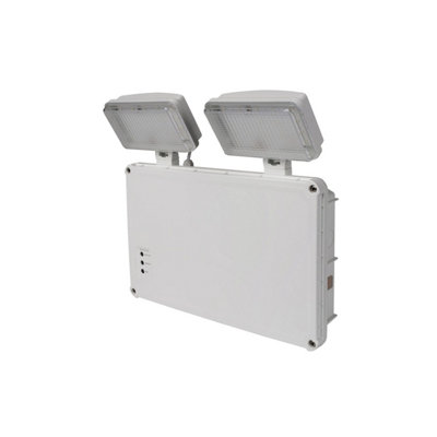 3W TWIN EMERGENCY NON-MAINTAINED OUTDOOR IP65 LED SPOT LIGHT 6000K