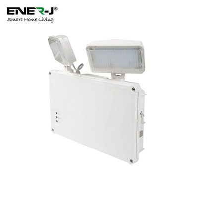 3W TWIN EMERGENCY NON-MAINTAINED OUTDOOR IP65 LED SPOT LIGHT 6000K