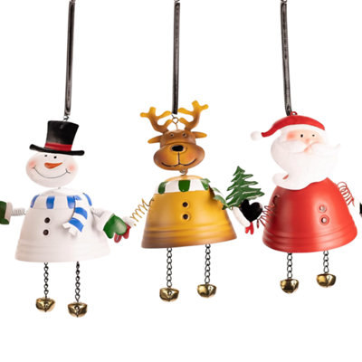 3x Bouncing Christmas Ornaments