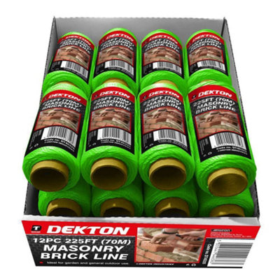 3x Green 70M Builders Building Brick Laying Measuring Masonry Rope ...