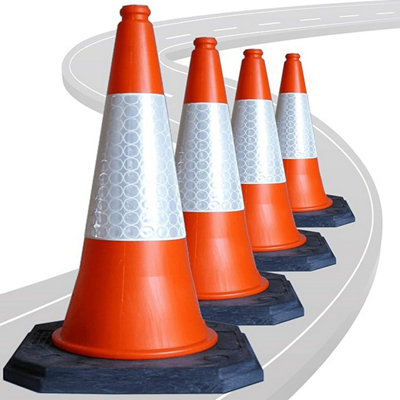 3x Large 75cm Self Weighted High Visibility Heavy Duty Reflective ...