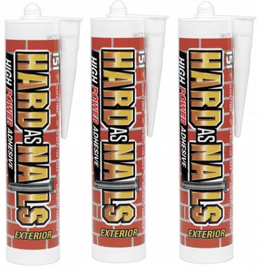 3x Solvent Free Hard As Nails High Power Adhesive Cartridge For ...