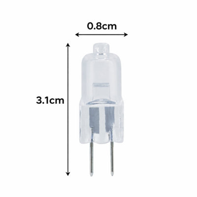 3x UniBulb Halogen G4 Capsule 200lm 20W 2800K (Warm White) Light Bulb ...