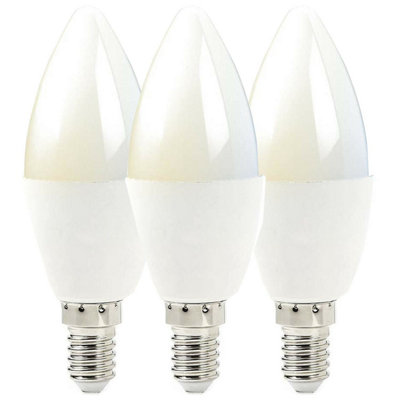 3x WiFi Colour Change LED Light Bulb 4.5W E14 Warm Cool White Mini ...