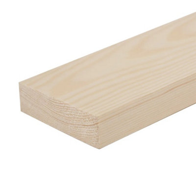 3x1 Inch Spruce Planed Timber (L)1200mm (W)69 (H)21mm Pack of 2