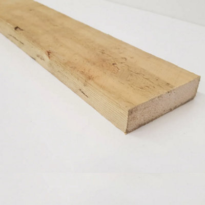 3x1 Sawn Wood Timber Lengths 22x75 1.2M x 2 Total 2.4 Meters | DIY at B&Q