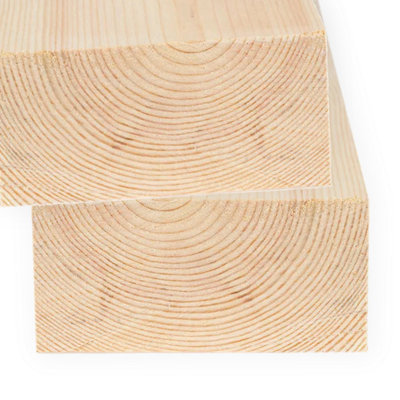 3x2 Inch Planed Timber (L)1200mm (W)69 (H)44mm Pack of 2 | DIY at B&Q