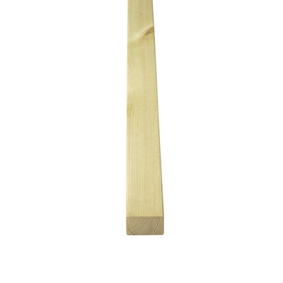 3x2 Inch Treated Timber (C16) 44x70mm (L)1800mm - Pack of 4 | DIY at B&Q