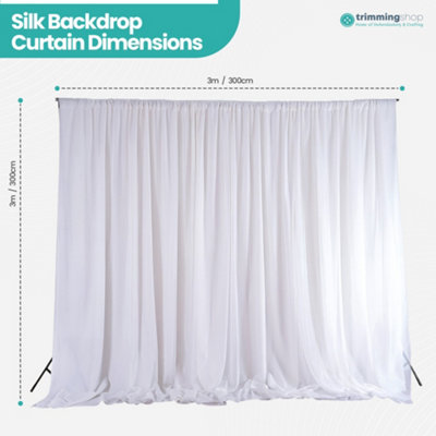 3x3 M Ice Silk Backdrop Curtain Photography Scenery for Christmas ...