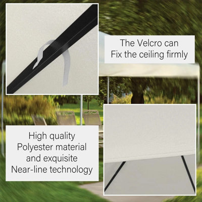 3x3m Replacement Canopy Roof Cover for Gazebo Tent