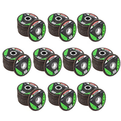 4-1/2" 115mm Mixed Grit Flap Flat Discs For Angle Grinders Removal ...