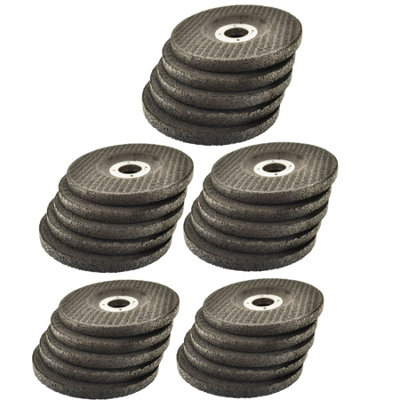 4 1/2" Depressed / Dished Centre Metal Grinding Disc Stainless Steel 25 ...