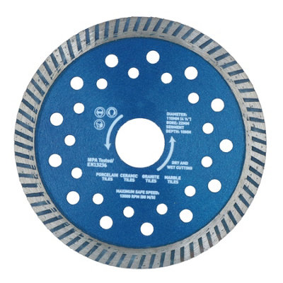 4-1/2in Dry and Wet Cutting Disc for Porcelain Ceramic Granite Marble ...