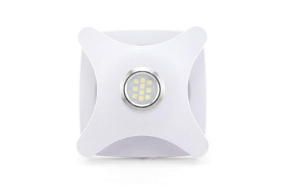 4" 100mm Bathroom Extractor Fan with LED Light Bulb lamp Ceiling Mounted